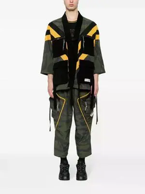 MOSTLY HEARD RARELY SEEN Graphic Print Panelled Jacket