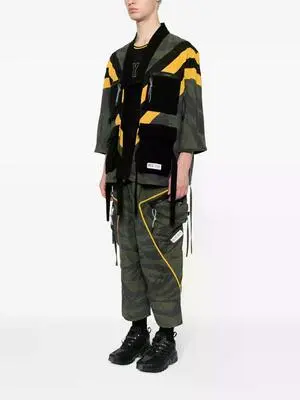 MOSTLY HEARD RARELY SEEN Graphic Print Panelled Jacket