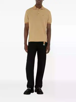 Burberry Cotton Polo Shirt - Neutrals