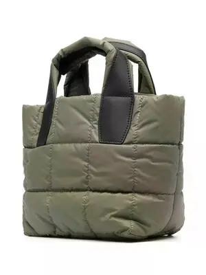 VEECOLLECTIVE Logo-print Quilted Tote Bag - Green