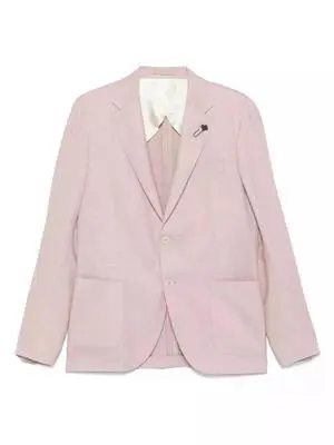 LARDINI Basketweave Blazer - Pink