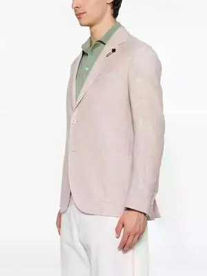 LARDINI Basketweave Blazer - Pink