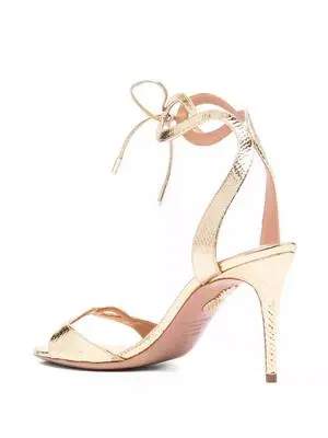 AQUAZZURA Tessa Leather Heeled Sandals