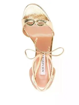 AQUAZZURA Tessa Leather Heeled Sandals