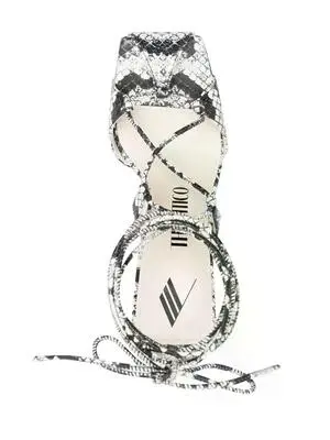 Attico Adele 105mm Snakeskin-print Sandals