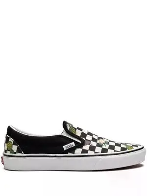 VANS Classic Slip-on Fruit Checkerboard Sneakers - Black
