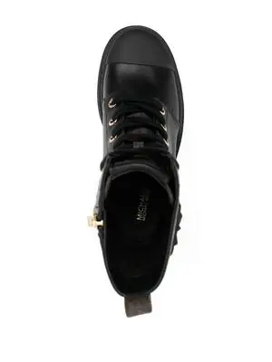 Michael Kors Hanley 75mm Leather Combat Boots