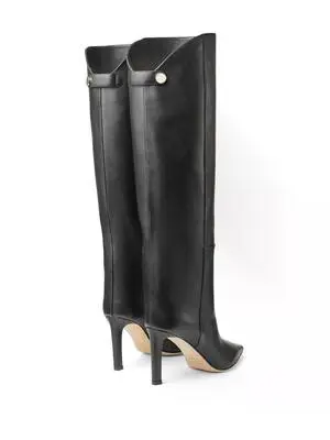 JIMMY CHOO Alizze Leather Boots - Black