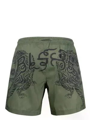 MAHARISHI Muay Thai Tiger Print Swim Shorts