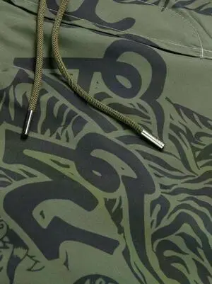 MAHARISHI Muay Thai Tiger Print Swim Shorts
