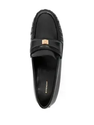 Givenchy 4g-plaque Leather Loafers