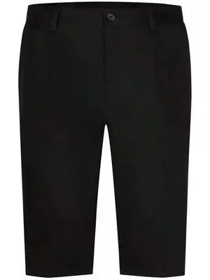 Dolce & Gabbana Logo Embroidered Cotton Shorts