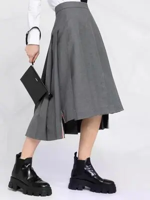 Thom Browne Pleated Midi Skirt
