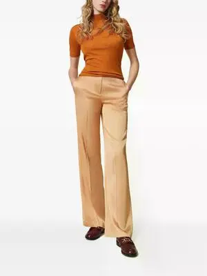 TWINSET Straight-leg Satin Trousers