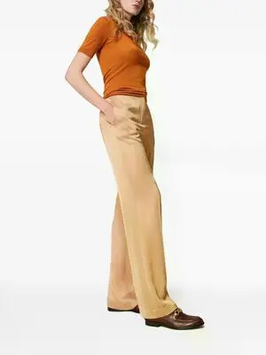 TWINSET Straight-leg Satin Trousers