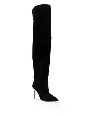 Paris Texas Stiletto 100mm Thigh-length Suede Boots