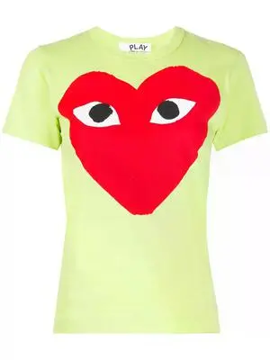 Play Comme Des Garcon Heart Print T-shirt