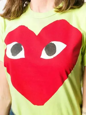 Play Comme Des Garcon Heart Print T-shirt