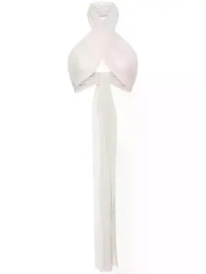 AMI Paris Silk Wrap Top