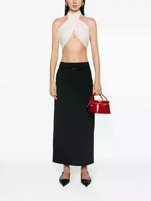AMI Paris Silk Wrap Top