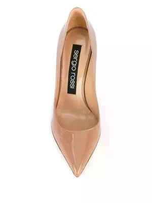 SERGIO ROSSI 100mm Godiva Pumps - Neutrals