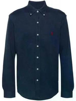 Polo Ralph Lauren Logo-embroidered Button-down Shirt - Blue