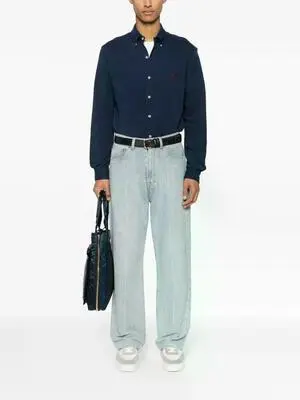 Polo Ralph Lauren Logo-embroidered Button-down Shirt - Blue