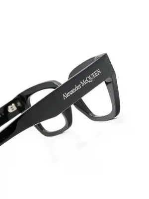 Alexander McQueen Square-frame Glasses - Black