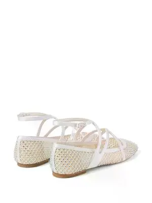 JIMMY CHOO Astoria Ballet Flats - Neutrals