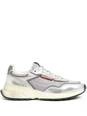 Dsquared2 Distressed Finish Lace-up Sneakers - Grey