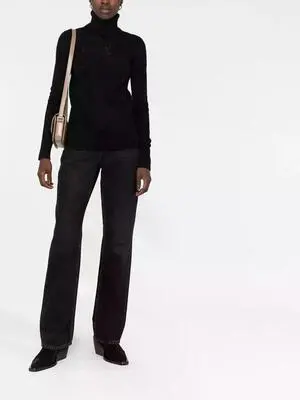 Saint Laurent Cut-out Roll-neck Jumper