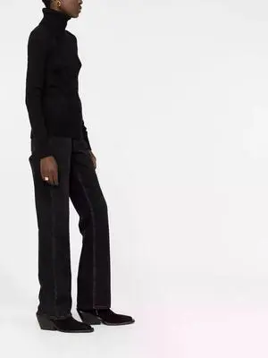 Saint Laurent Cut-out Roll-neck Jumper