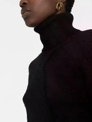 Saint Laurent Cut-out Roll-neck Jumper