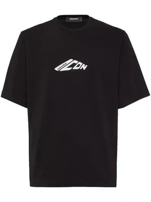Dsquared2 Graphic-print Cotton T-shirt - Black