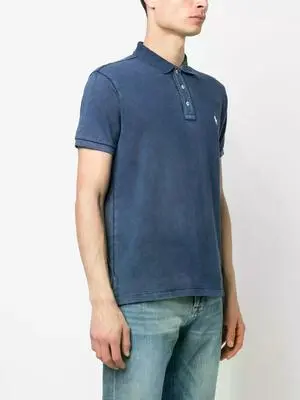 Polo Ralph Lauren Embroidered Logo Polo Shirt - Blue