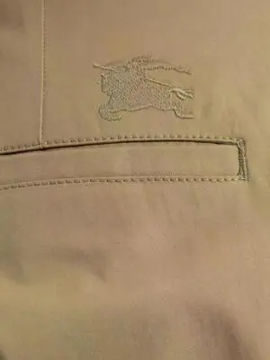 Burberry Cotton Trousers - Neutrals