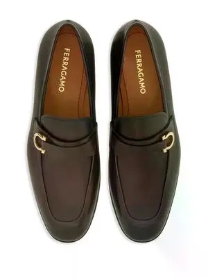 FERRAGAMO Gancini Leather Loafers