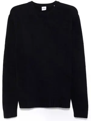 Aspesi Crew-neck Wool-blend Sweater - Blue