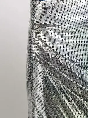Rabanne Chainmail Ruched Skirt
