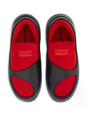 FERRAGAMO Hybrid Logo-patch Panelled Sneakers