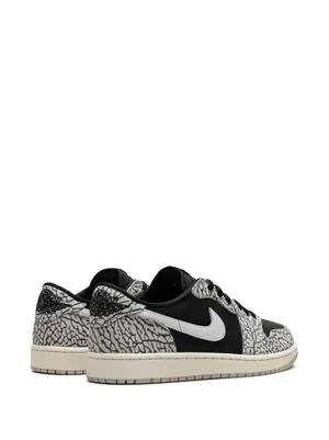 JORDAN Air 1 Low Elephant Print Sneakers - Black