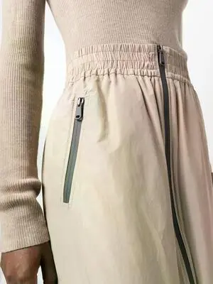 Brunello Cucinelli Two-way Zip-up Maxi Skirt - Neutrals