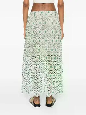 La DoubleJ Macramé Midi Skirt