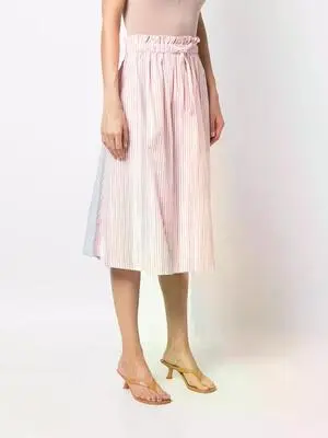 Woolrich Striped Poplin Skirt