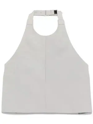 Wardrobe.NYC Backless Halterneck Top - Grey