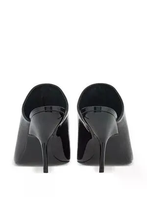 FERRAGAMO Open-toe Leather High Heel Sandals - Black