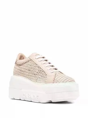 Casadei Interwoven-detail Chunky Sneakers - Pink