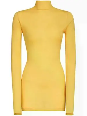 Marni High-neck Ribbed Jumper - Yellow