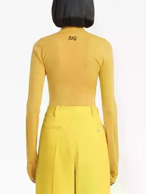 Marni High-neck Ribbed Jumper - Yellow