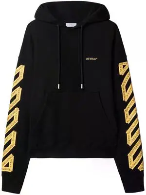 Off-White Arrow Tape Hoodie - Black